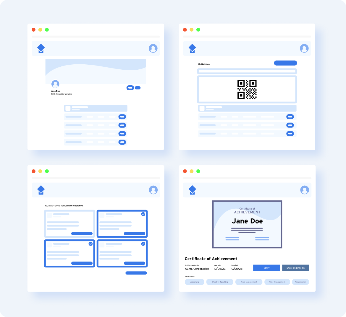 Verified | Your digital badges and certificates are in one place